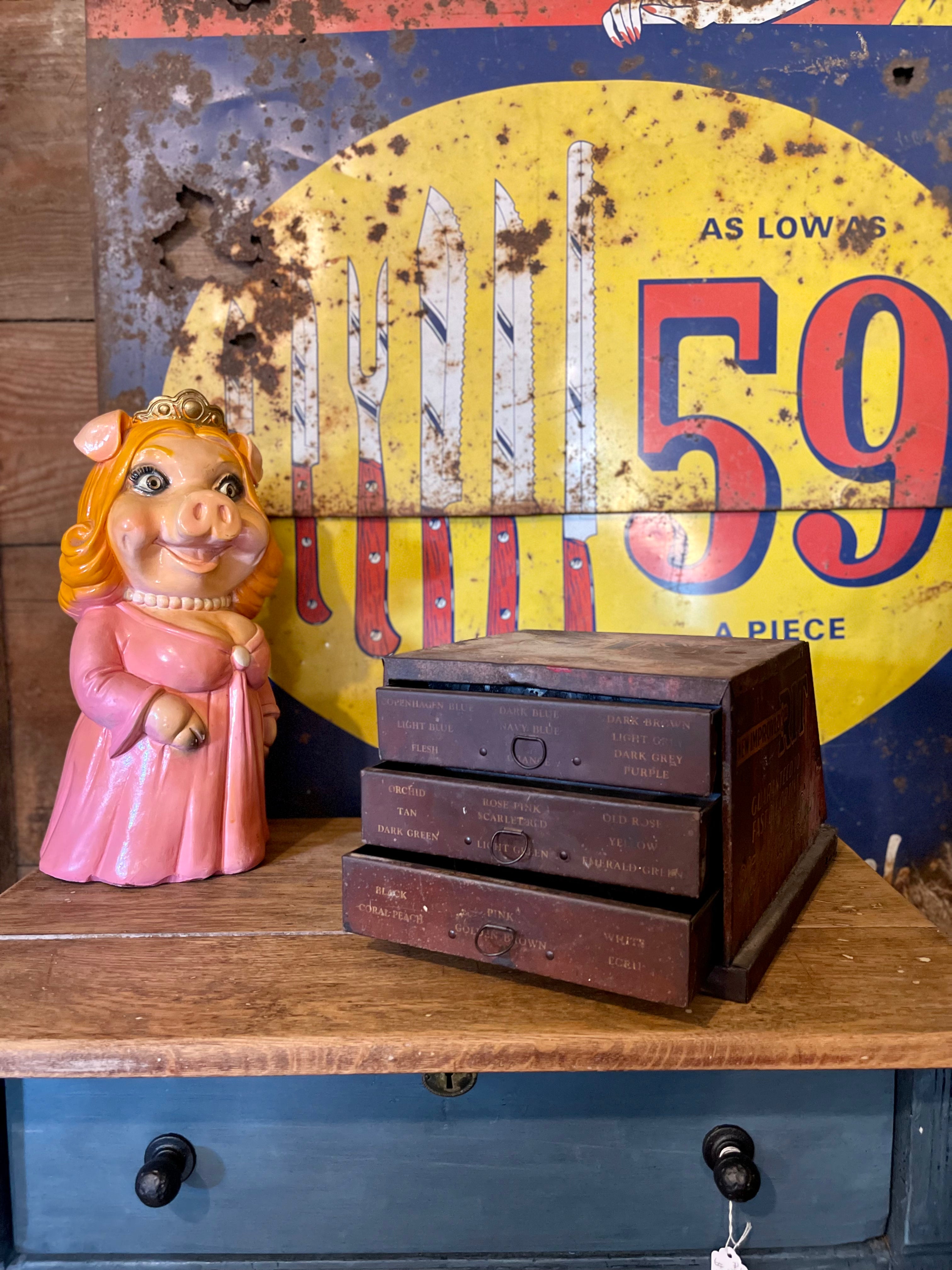 Antique RIT Dye Display | The Olde 1840